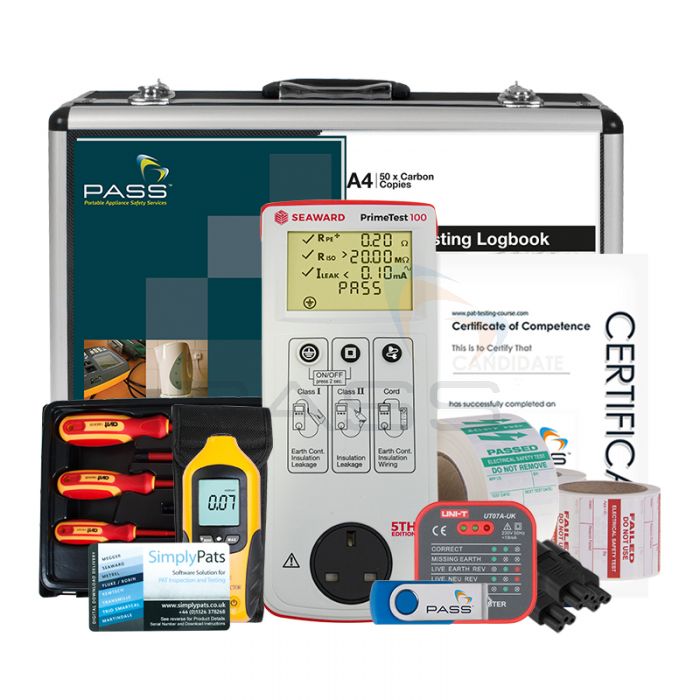 Seaward PrimeTest 100 PAT Tester - PAT Professional Kit (Bundle 2)