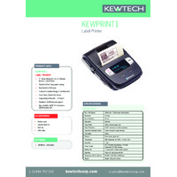 Kewtech SMARTPAT PAT Tester Printer Kit